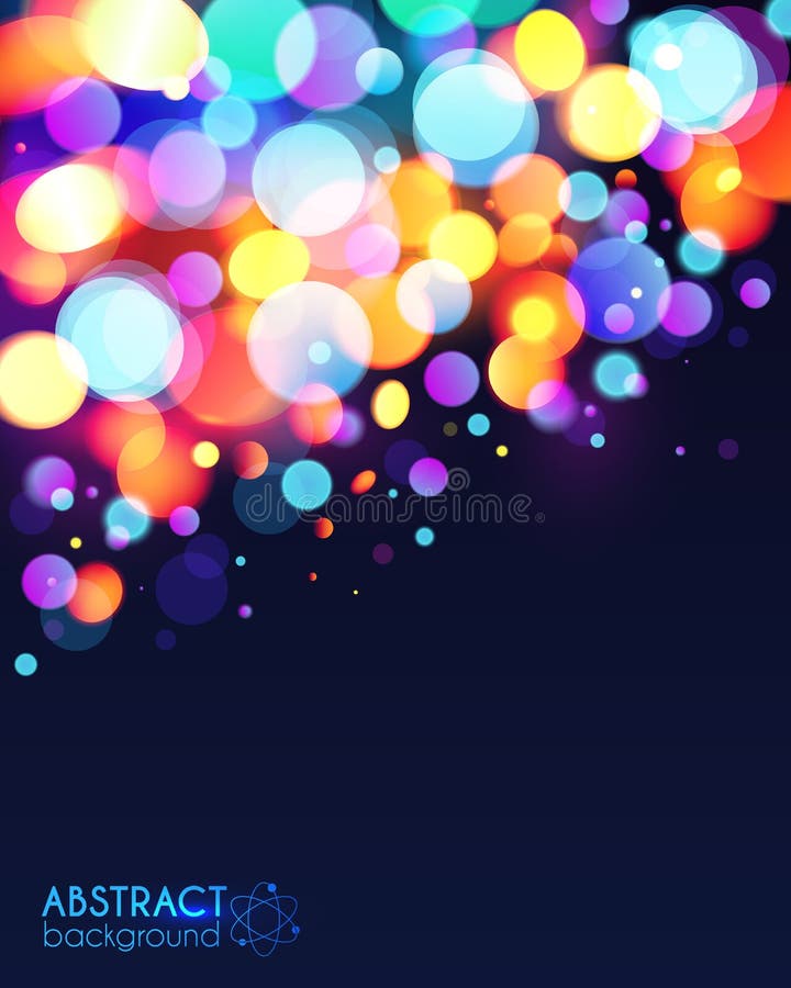 Colorful Bokeh Background. Abstract Blur Background Stock Illustration ...