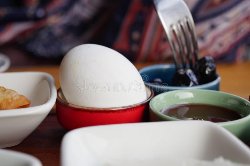 Colorful Breakfast Spread Eggs Condiments Stock Photos - Free & Royalty ...