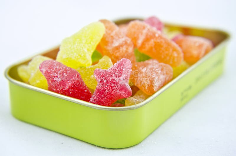 Bright Colorful Candy in the Box Stock Photo - Image of dessert ...
