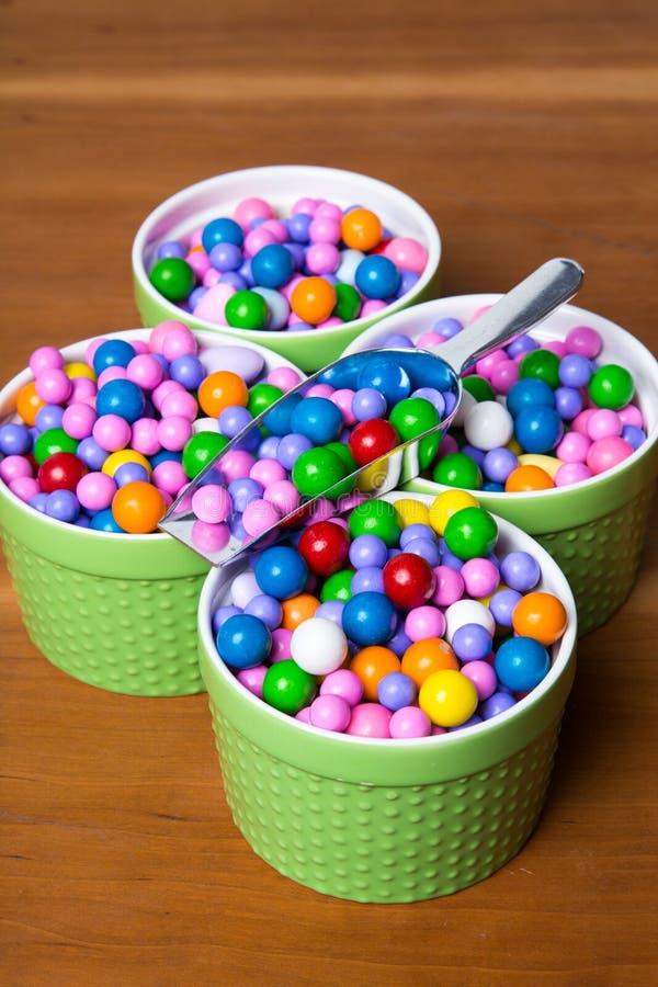 Bright Colorful Candy in Dishes Stock Image - Image of shell, colorful ...