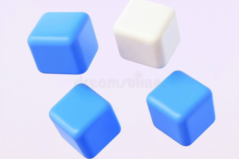 Bright Colorful Cubes Background Wallpaper with 3D Render Stock ...