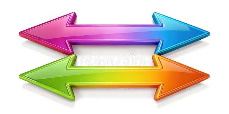 Bright Colorful 3D Cartoon Arrows a Dynamic Collection for Engaging ...