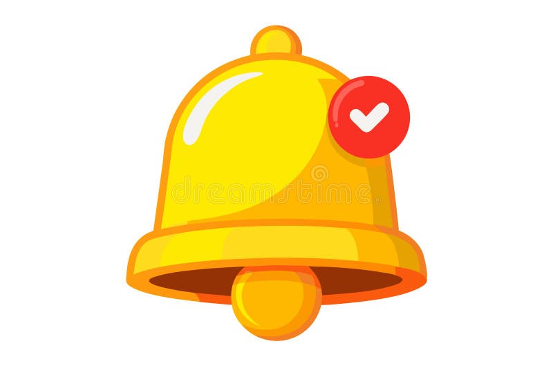 Bright and Colorful 3D Illustration of a Notification Bell with a Red ...