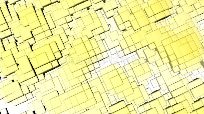 Bright Colorful Shiny Solid Squares Floating in a Wavy Shape Background ...