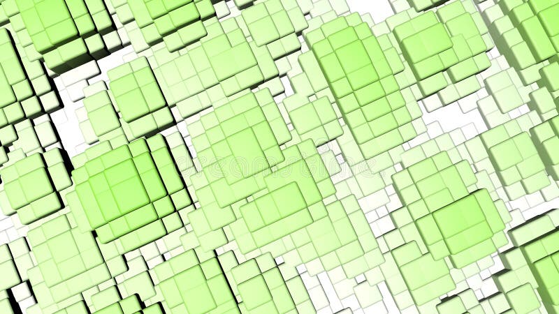 Bright Colorful Shiny Solid Squares Floating in a Wavy Shape Background ...