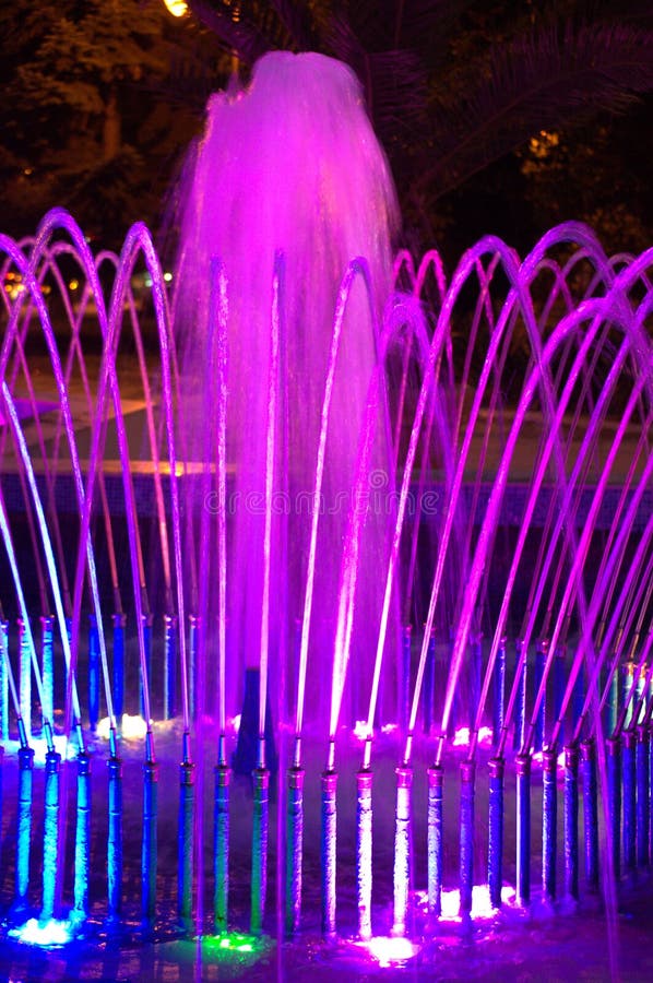 Bright colorful fountain stock image. Image of colors - 70796095