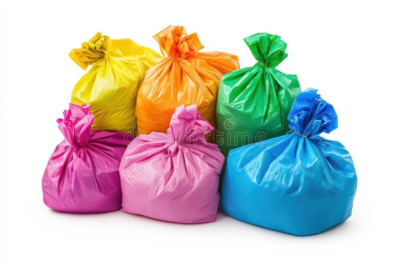 Bright and Colorful Garbage Bags Perfect for Effective Waste Management ...