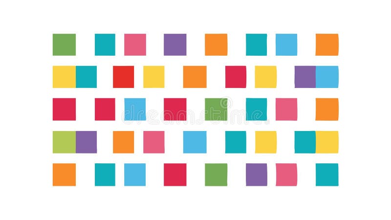 Bright Colorful Grid Pattern of Squares, Vibrant Mosaic Design Element. Vector Design Generative ...