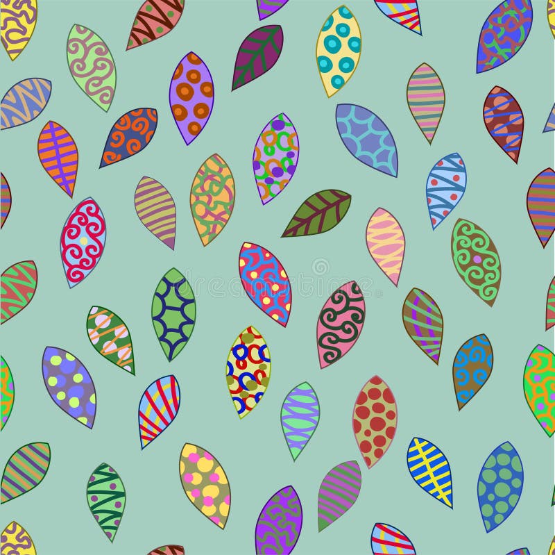 Bright Colorful Leaves an Unusual Pattern for Your Design Stock Vector ...