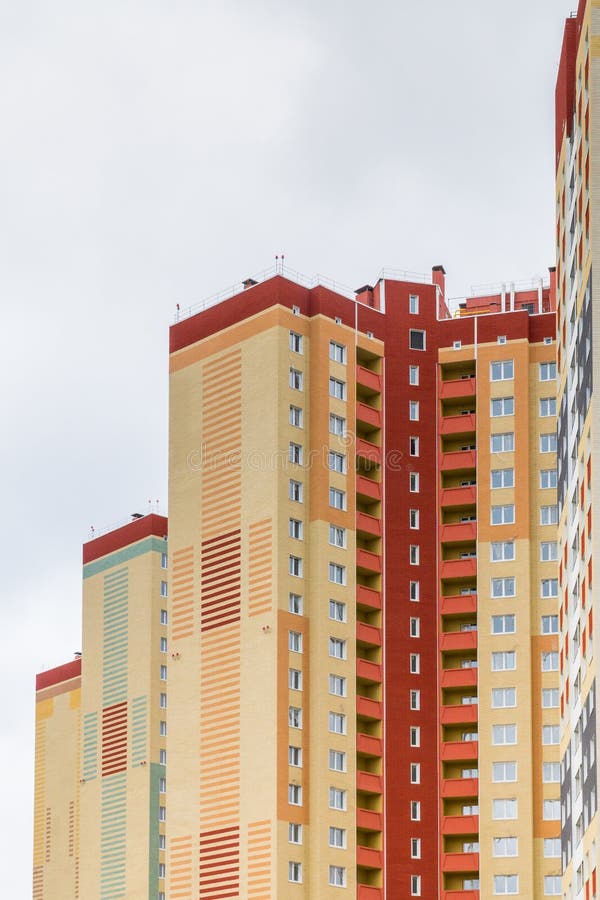 Multi-storey Apartment Building Stock Image - Image of city, concrete ...