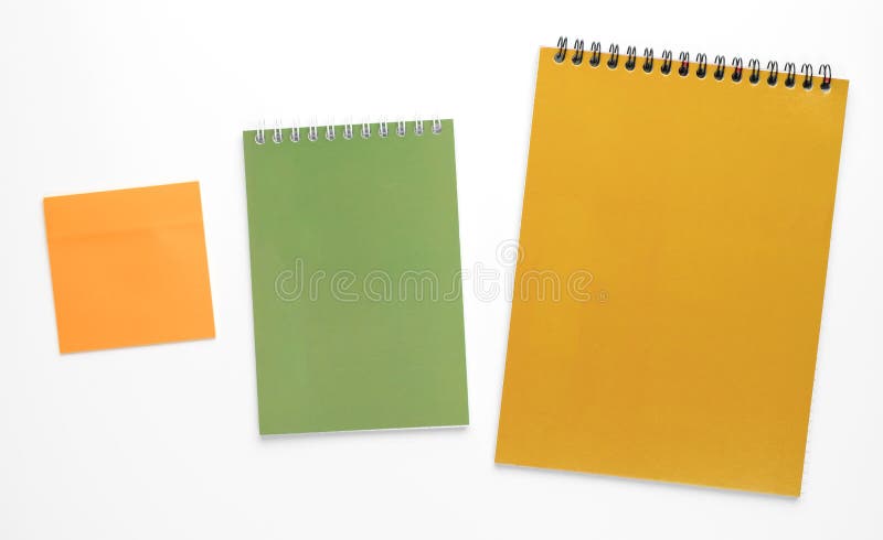 Colorful notepads stock photo. Image of binder, note - 37719622
