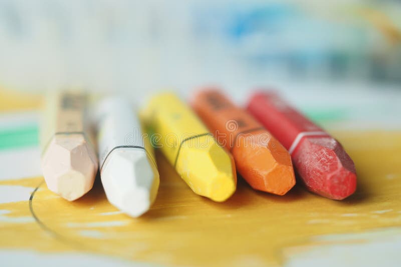 Bright and Colorful Pastel Crayons Perfect for Creative Art Projects ...