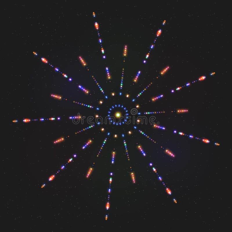 Bright Colorful Radiant Twinkle Star. Stock Vector - Illustration of ...