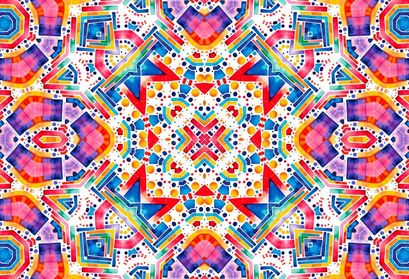 Bright Colorful Shapes on White Background, Abstract Multicolor Pattern ...