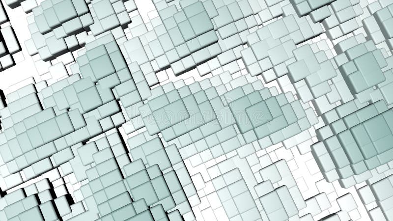 Bright Colorful Shiny Solid Squares Floating in a Wavy Shape Background ...