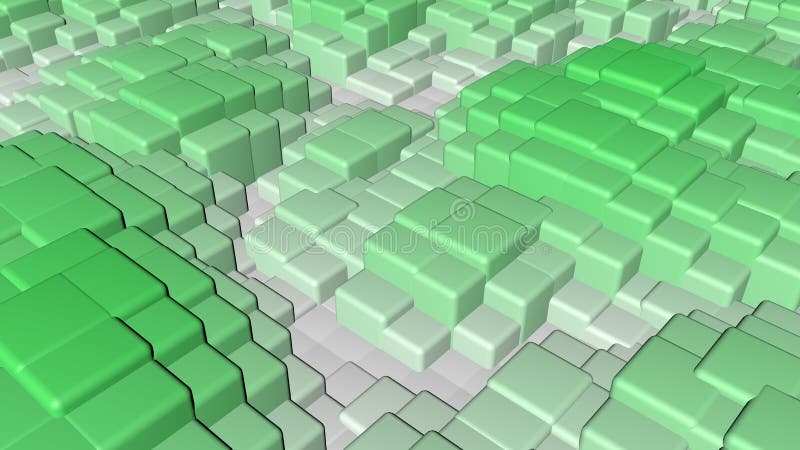 Bright Colorful Shiny Solid Squares Floating in a Wavy Shape Background ...