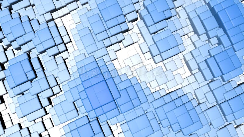 Bright Colorful Shiny Solid Squares Floating in a Wavy Shape Background ...