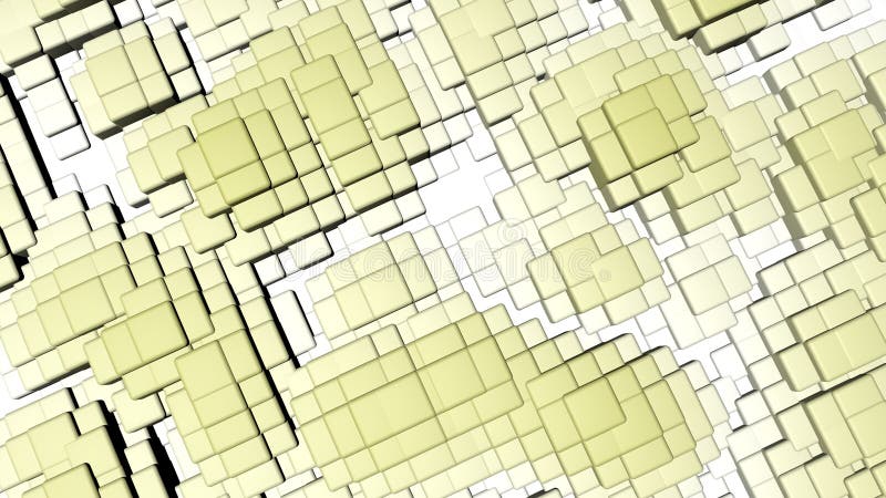 Bright Colorful Shiny Solid Squares Floating in a Wavy Shape Background ...