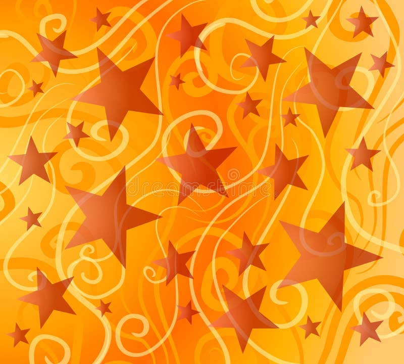 Gold Fading Stars Background Stock Illustration - Illustration of ...