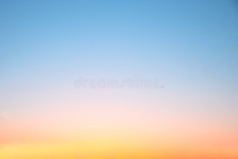 Bright Colorful Sunset Sky, Gradient from Yellow To Blue Stock Image ...