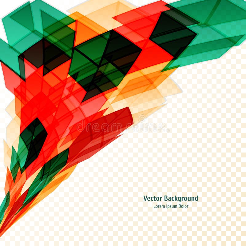 Bright Colorful Transparent Background Design Stock Vector ...