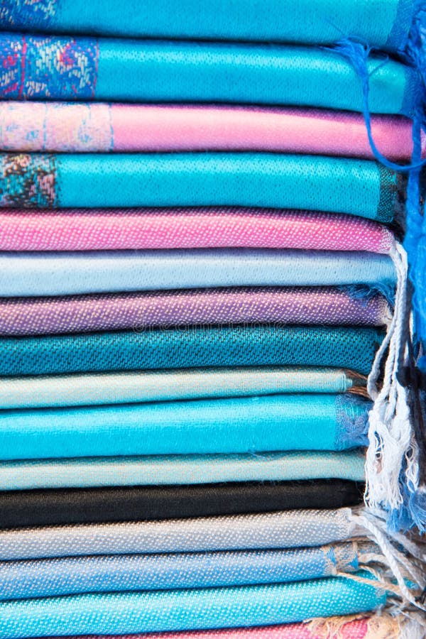 Bright, Colorful Turkish Fabrics, Bedspreads and Kerchiefs with ...