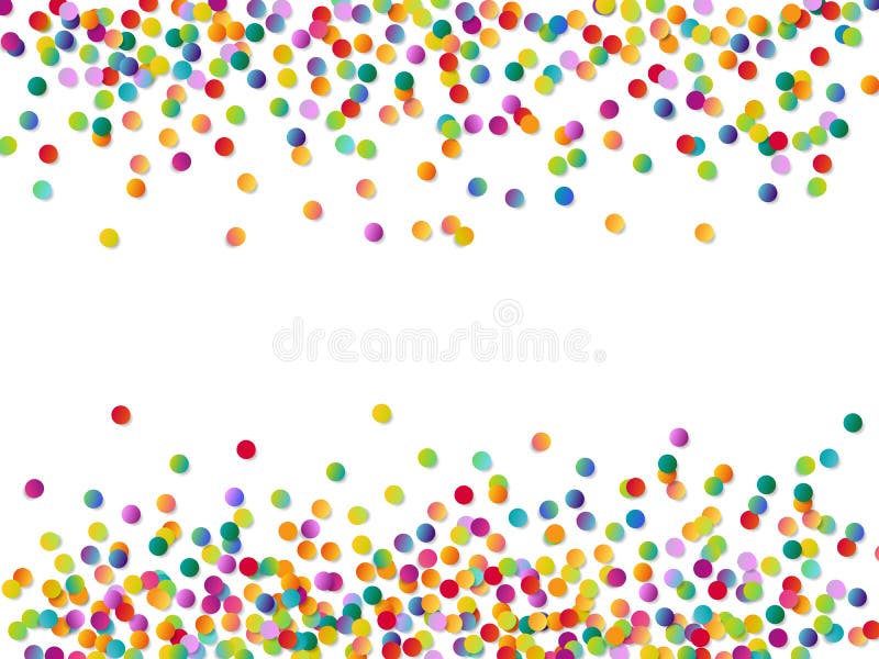 Bright Colorful Vector Confetti Background Stock Vector - Illustration ...