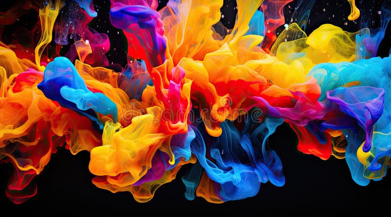 Bright Colors Abstract Background of Realism with Surrealistic Elements ...