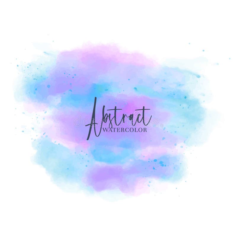 Bright Colors Abstract Watercolor Wash Texture with Splatter Stock ...