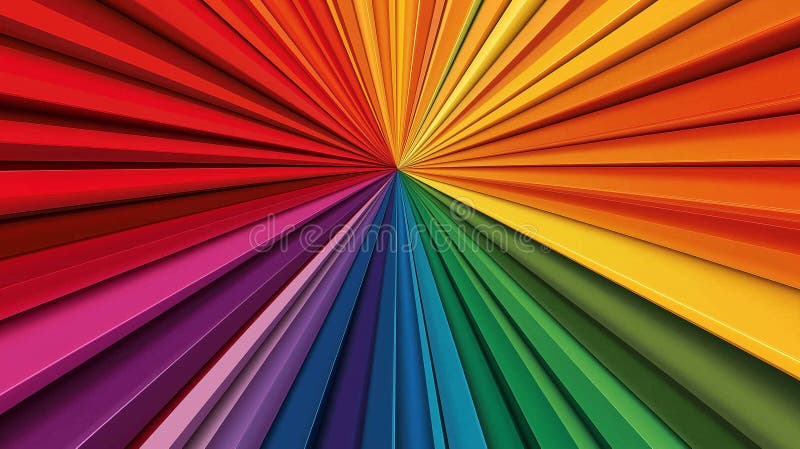 Colorful Radial Pattern Showcases Vibrant Hues Radiating from the ...