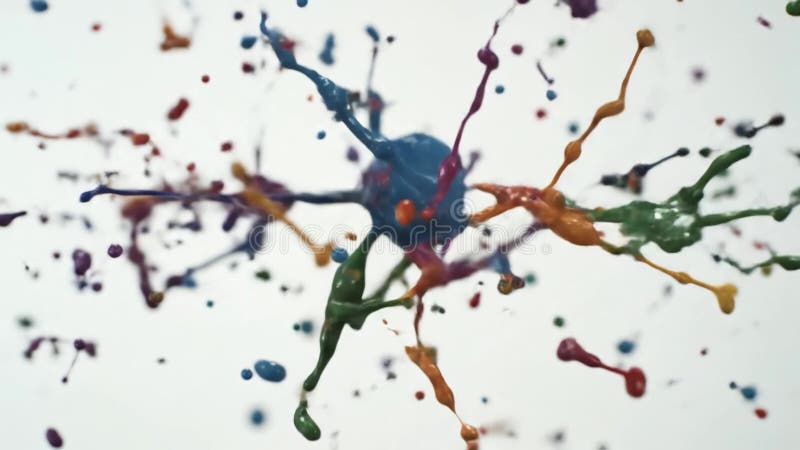 Color Splashes Create Vibrant Patterns in Mesmerizing Abstract Art ...