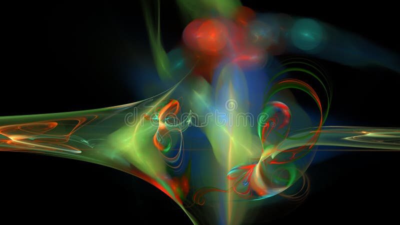 Bright Colors Curves and Waves Abstract Background Stock Illustration ...