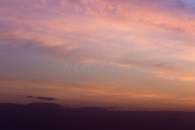 Bright Colors Of The Evening Sky Stock Image - Image of beautiful ...