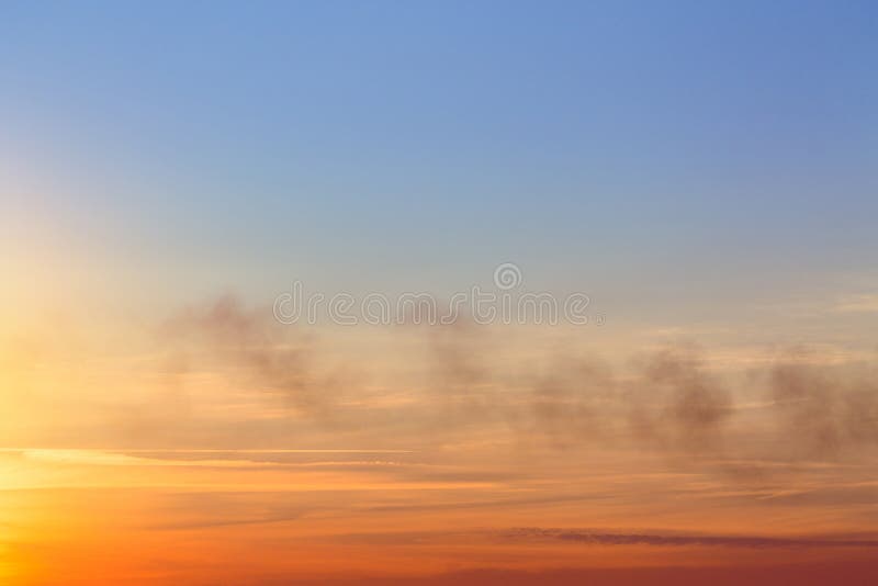Bright Colors of the Evening Sky Stock Photo - Image of colors, flare ...