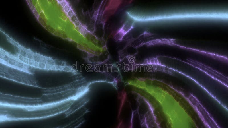 Bright Colors and Forms Move and Undulate on Screen. Motion. Spinning ...