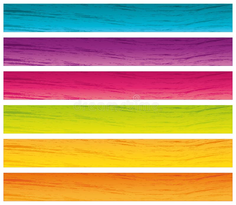 Bright Colors Grunge Banners. Stock Vector - Illustration of banner ...