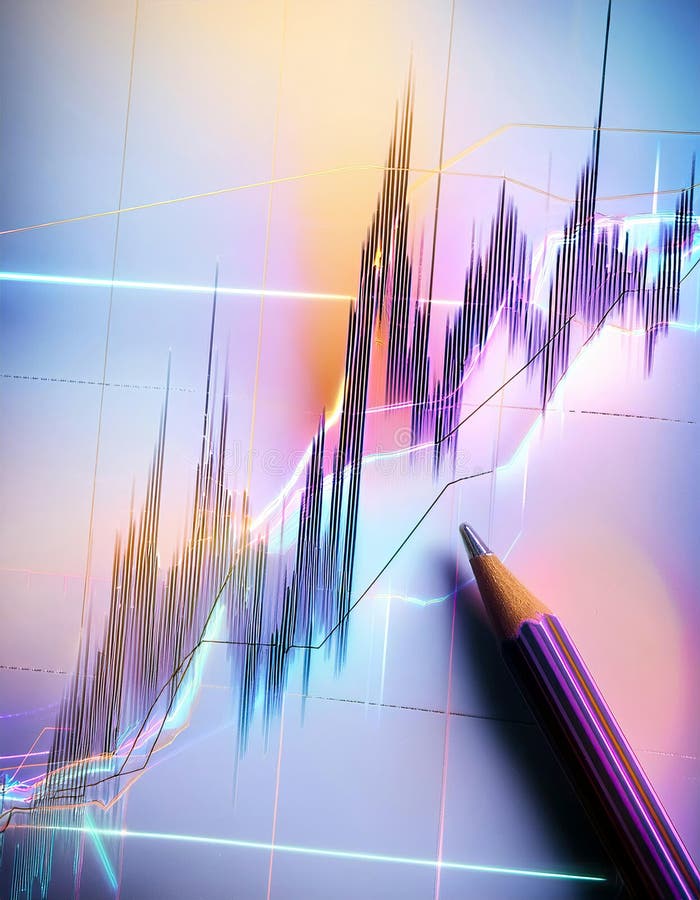 Sharp Uptrend Reflected in an Abstract Line Graph Showcasing Dynamic ...