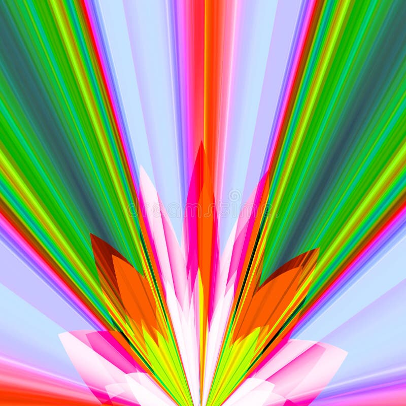 Fan Shaped Background of Colors Stock Illustration - Illustration of ...