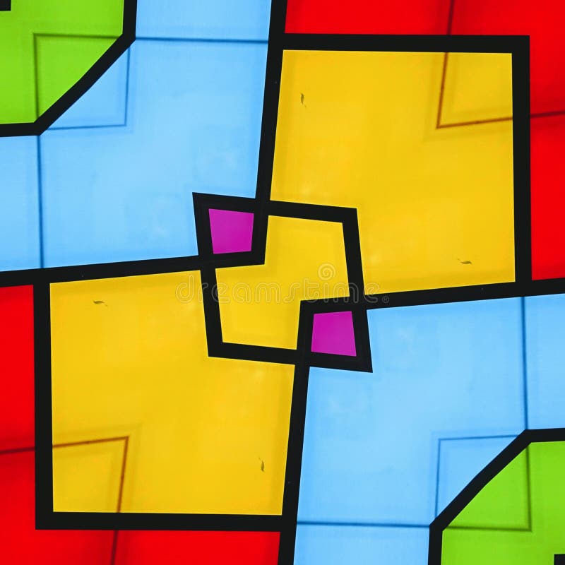 Bright Colors Shapes Blurs Art Background Abstract Stock Photo - Image ...