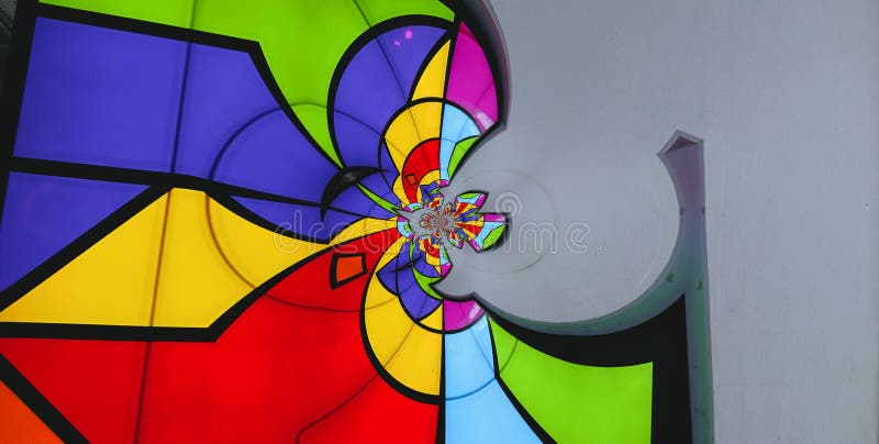 Bright Colors Shapes Blurs Art Background Abstract Stock Illustration ...