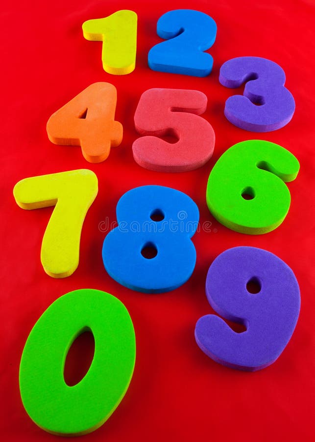 Coloured numbers stock image. Image of coloured, objects - 61316463