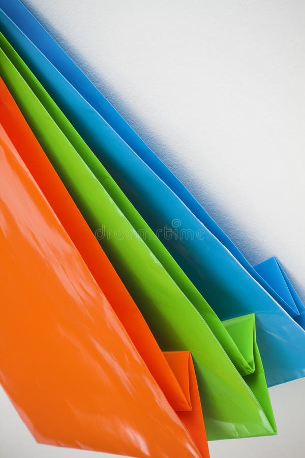 Bright Coloured Gift Paper Bags Stock Image - Image of spend ...