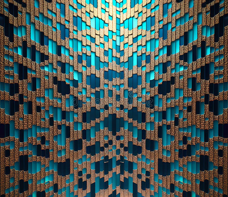 Bright Colourful Abstract Geometric Texture - AI Generative Art Stock ...