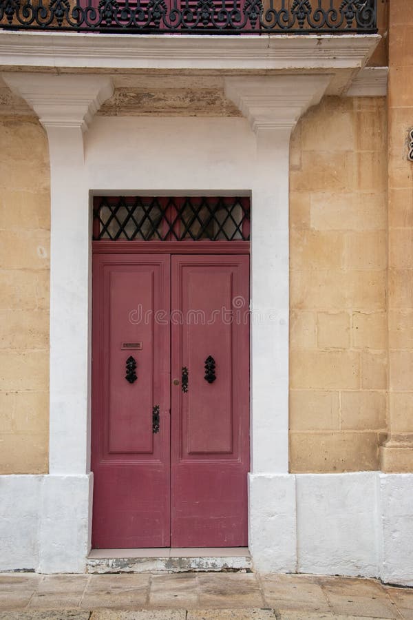 Bright Colourful Door Way in a Stone Building Stock Photo - Image of ...