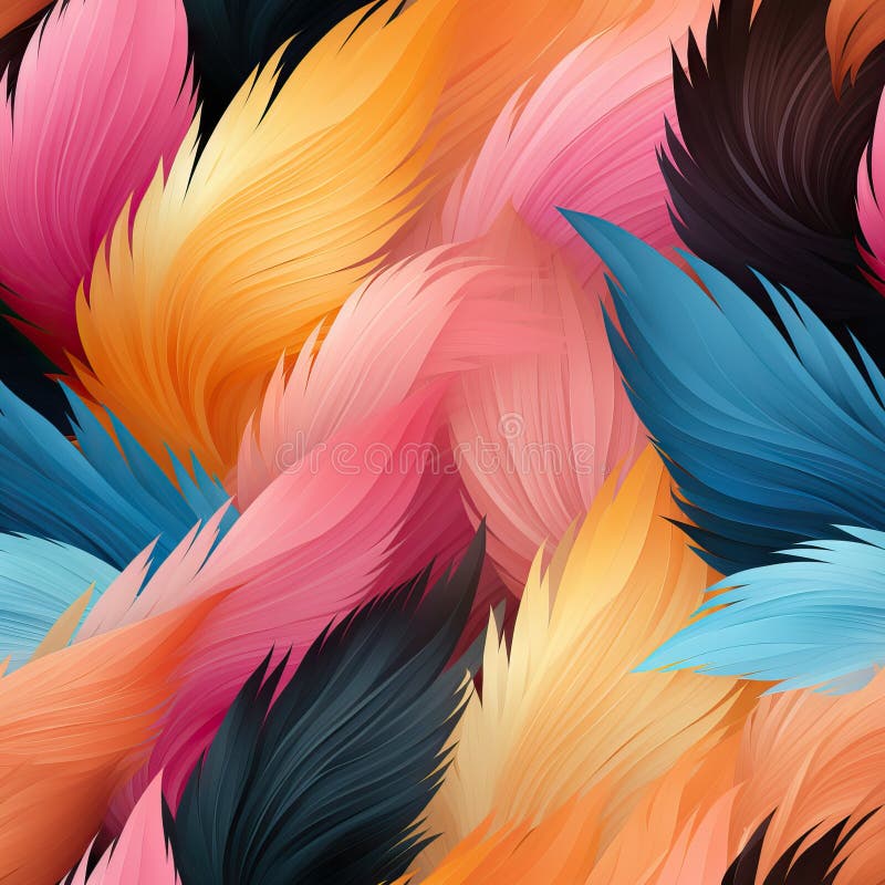 Bright and Colourful Fendi Textile Seamless Pattern AI Generated Stock ...