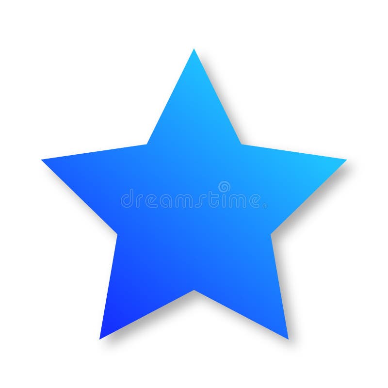 Bright Blue Shiny Star Border Template, Vector Illustration Stock ...
