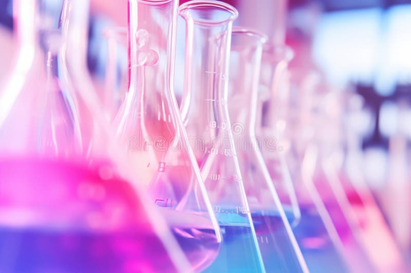 Bright Colourful Glass Objects of Different Shapes in Neon Colours ...