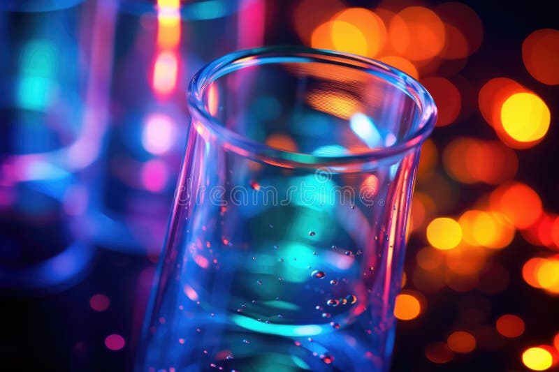Bright Colourful Glass Objects of Different Shapes in Neon Colours ...