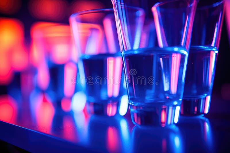 Bright Colourful Glass Objects of Different Shapes in Neon Colours ...