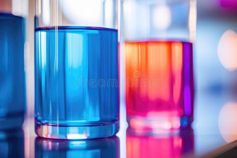 Bright Colourful Glass Objects of Different Shapes in Neon Colours ...